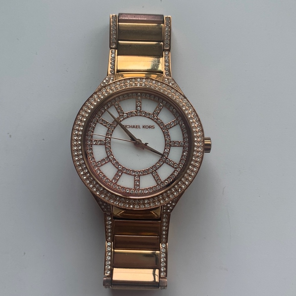 Michael Kors Rose Gold Crystal Watch - Gem